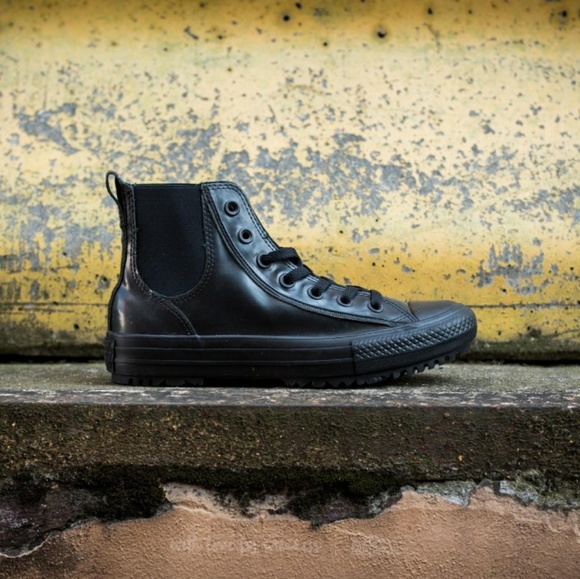 Converse | Shoes | Nwt Converse Chelsea Black Rubber Boots | Poshmark